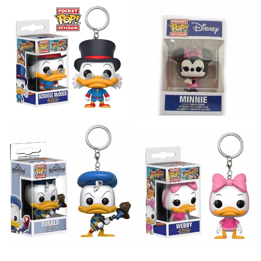 Funko Pop Keychain Disney: DuckTales Scrooge McDuck Webby Donald Duck ...