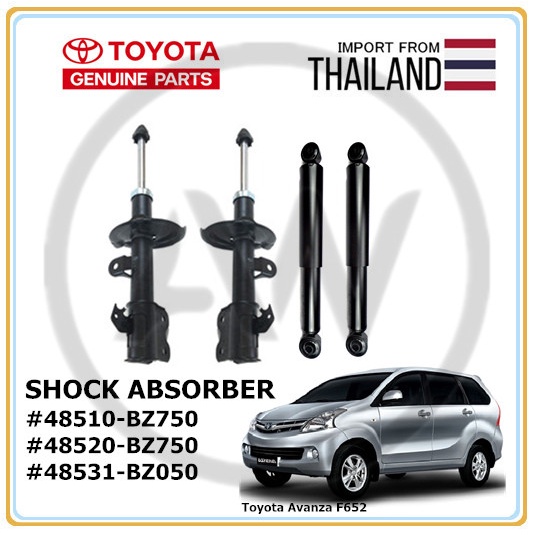 Original Toyota Avanza 1.5 F652 F654 2012-2021 Front Rear Shock ...