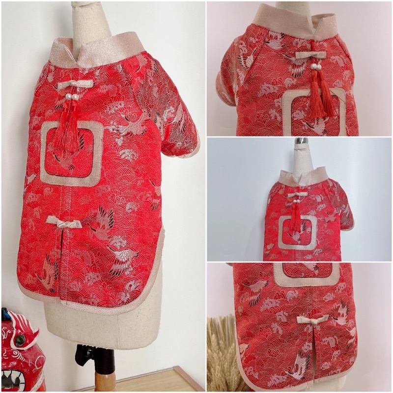 Ao Dai Brocade Cranes For Men | Shopee Malaysia