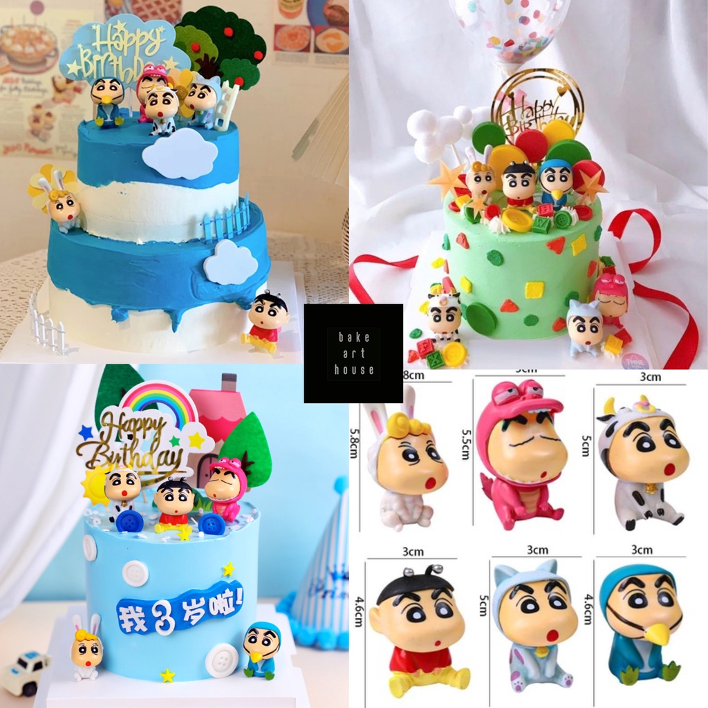 【READY STOCK】Crayon Sin Chan Cake Topper Shin-Chan Decoration ...