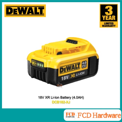 DEWALT DCB182-XJ 18V XR Li-Ion 4.0AH Battery | Shopee Malaysia