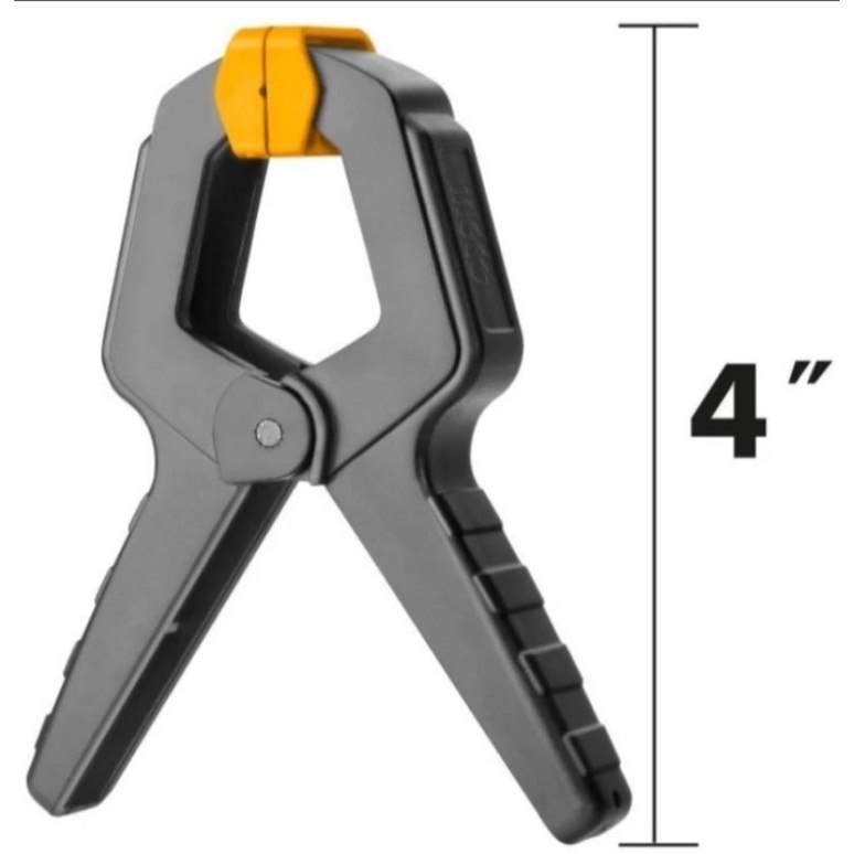 KAYU Ingco HQSC0204 Quick Clip Clamp Wooden Spring Clamp 4 Inch ...