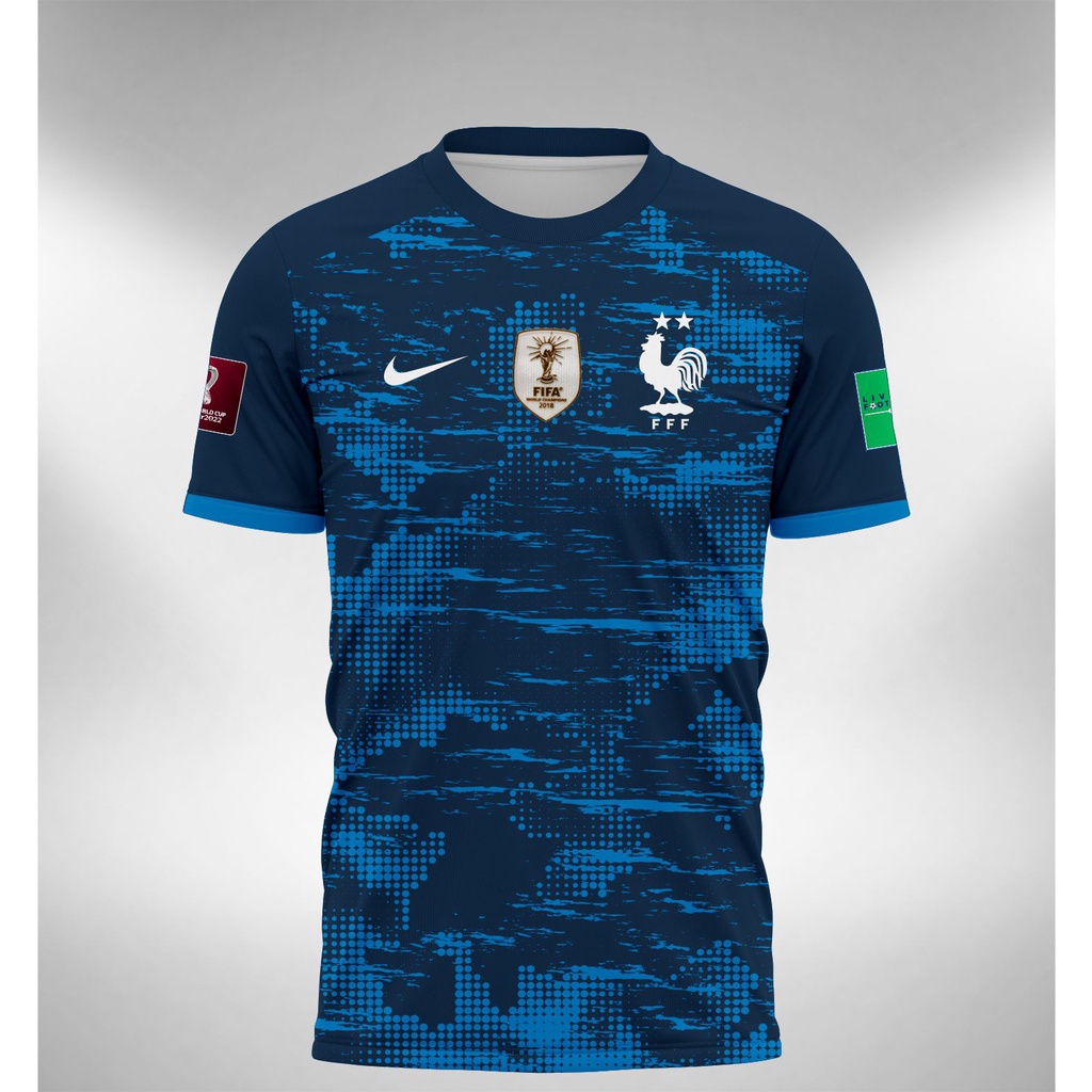 France Jersey Fans Issue Fifa 2022 Qatar Fantasy France Jersey World ...
