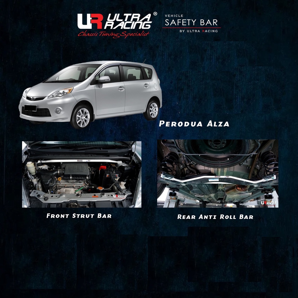 100% Ultra Racing Perodua Alza 1.5 09+ Safety Bar FULL BAR stage 1 ...