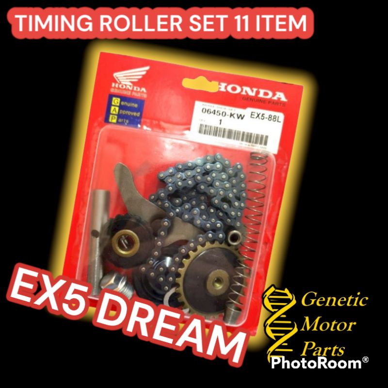 EX5 DREAM EX5D W100 TIMING ROLLER SET WITH TIMING CHAIN TENSIONER SHAFT ...