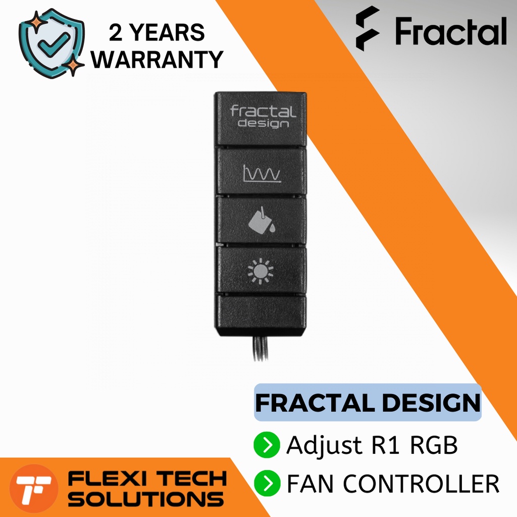 Flexi Tech FRACTAL DESIGN Adjust R1 RGB Fan controller Compatible with ...