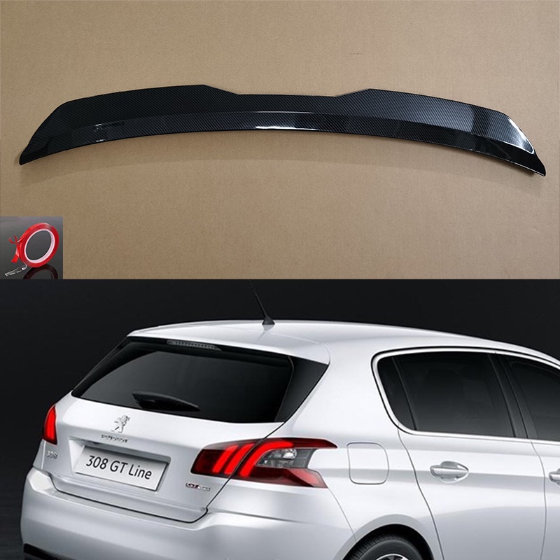 Use For Peugeot 308 2014-2018 GT line GTI Roof Spoiler Carbon Fiber ...