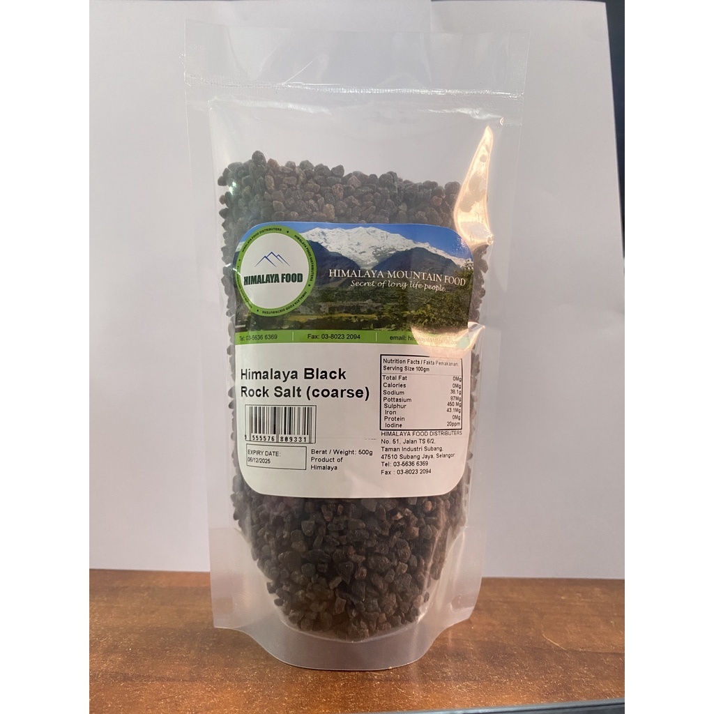 HIMALAYA FOOD BLACK ROCK SALT 500GM (COARSE)/KALA NAMAK/INDIAN SALT ...