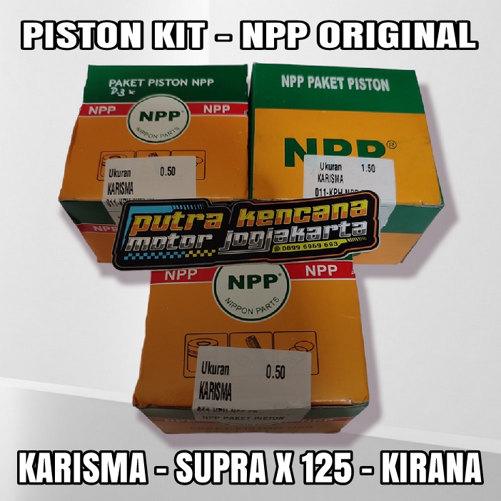 Original NPP PISTON KIT - SUPRA X 125, KARISMA, KIRANA [ KPH ...