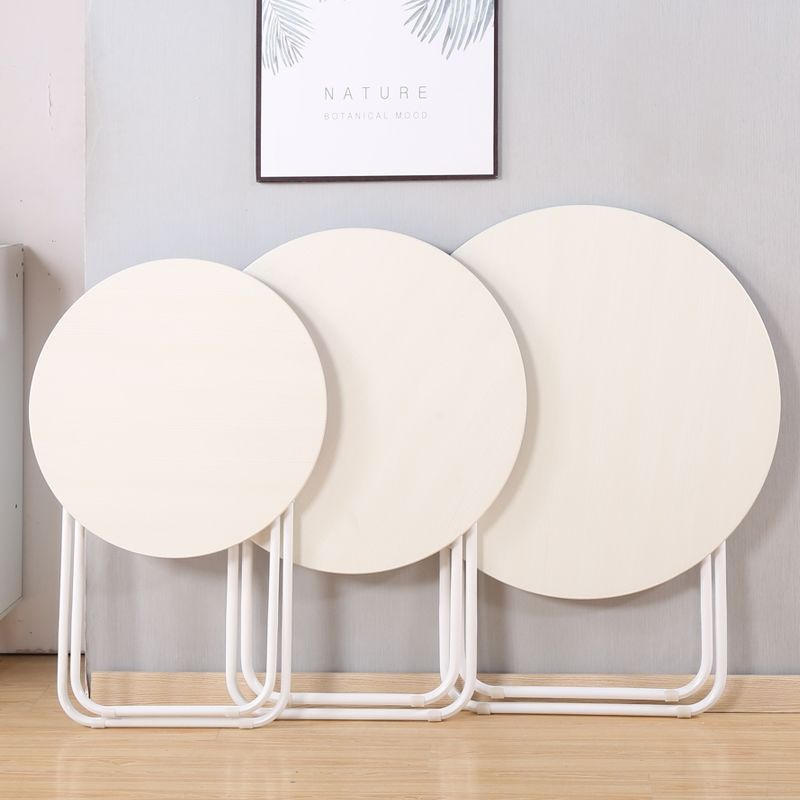 Simple Folding round Table Dining Table Household Small Apartment ...