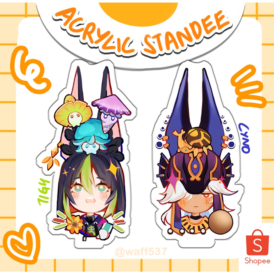 [Ready Stock] 4cm Mini Acrylic Standee Genshin Impact Cyno Tighnari ...