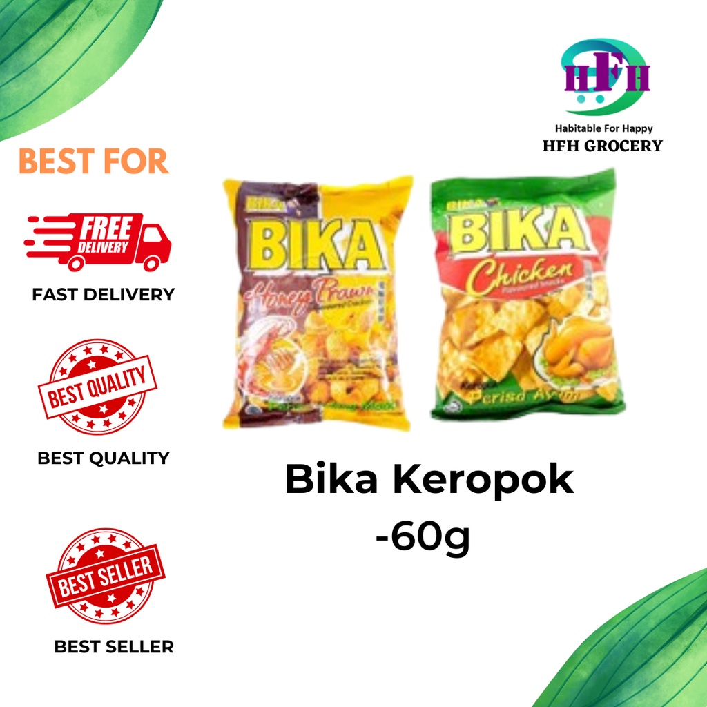 🔥Bika Keropok - Chicken Snacks/Honey Crispy Chips Flavoured (60gm)🔥 ...