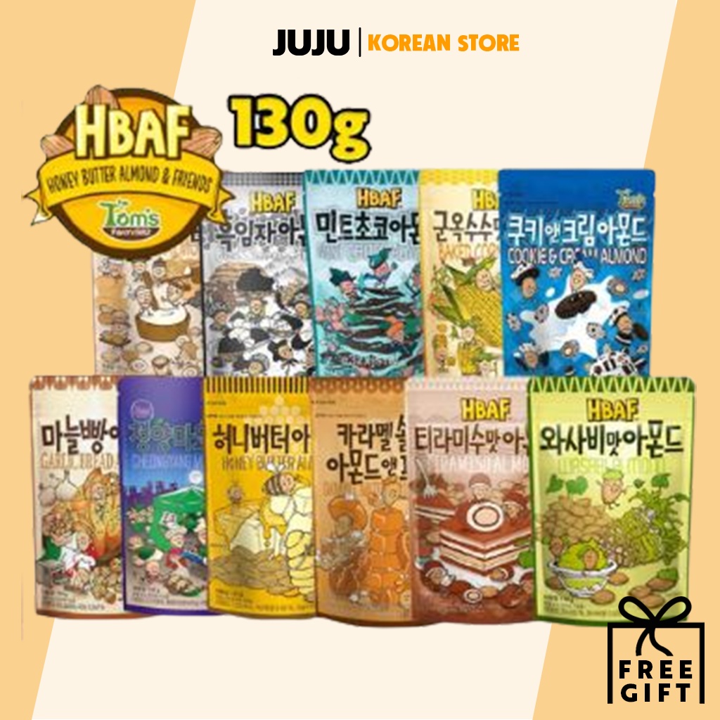 HBAF / Tom's Korean Honey Butter Almond / 120g | Shopee Malaysia
