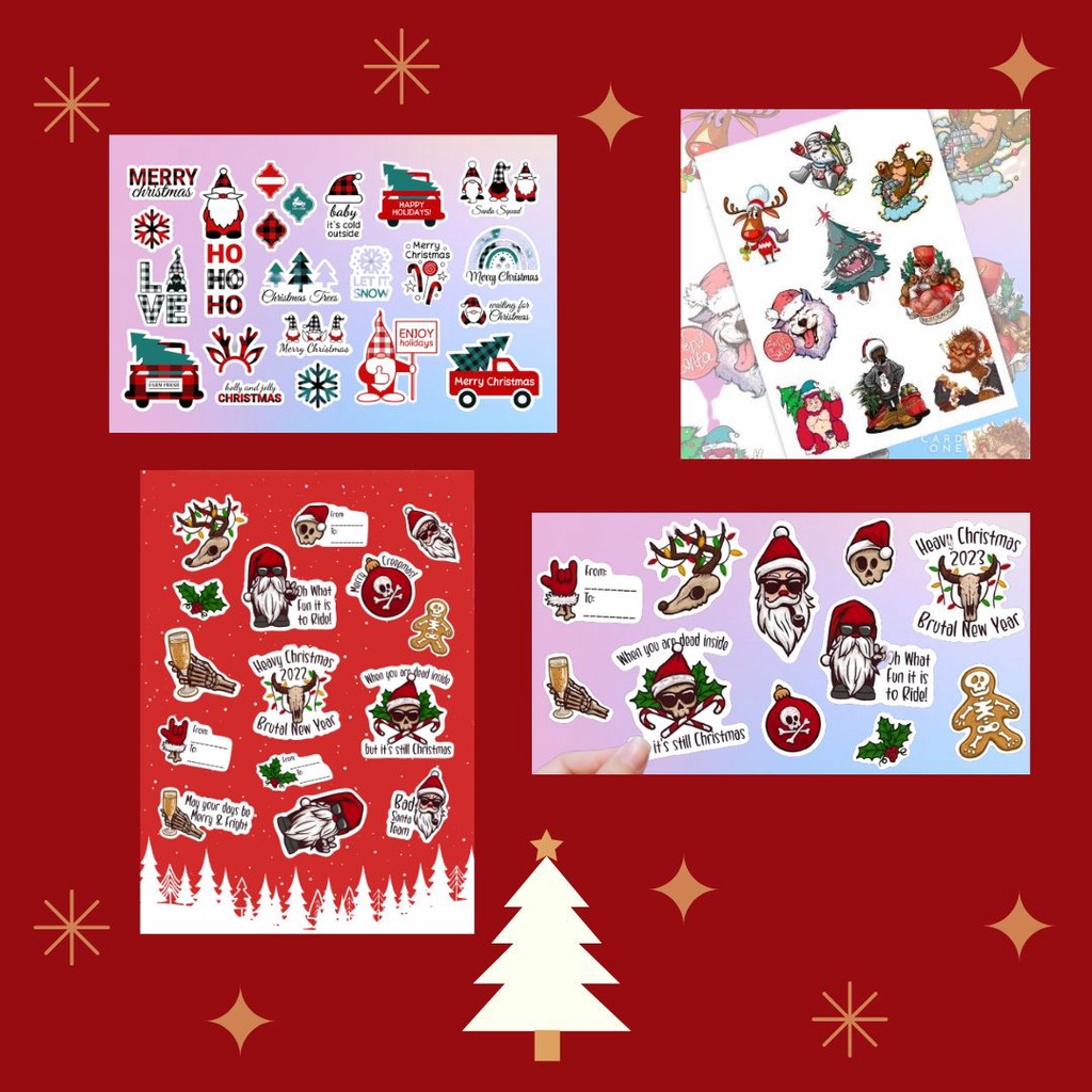 Noel STICKER SET - A5 Size - Waterproof - Durable - Phone Stickers ...