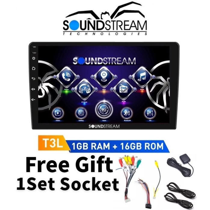 SoundStream T3L Android 10 9 Car Player 9" / 10" HD (1+16GB) Qled 100 ...