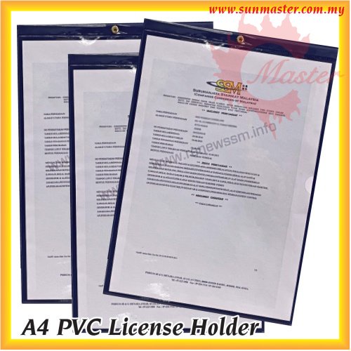 A4 SSM PVC License Holder | Lesen Perniagaan | SSM Lesen | Shopee Malaysia