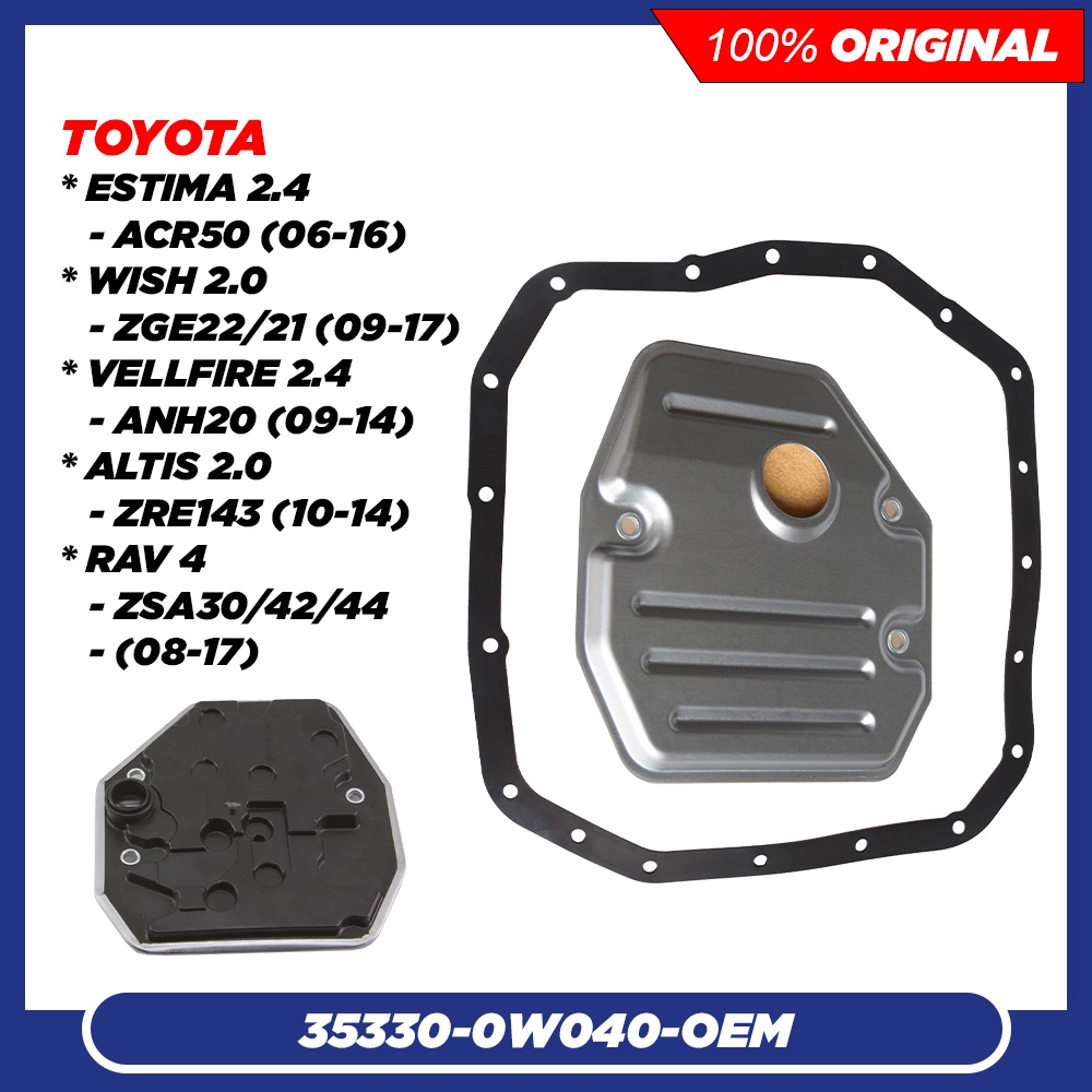 OEM AUTO TRANSMISSION FILTER - Estima ACR50 / Altis 2.0 ZRE143 ...
