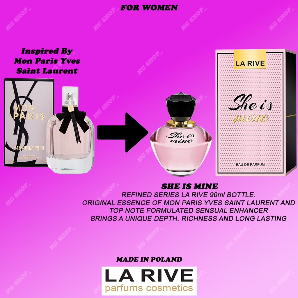 PERFUME LA RIVE SHE IS MINE EDP 90ml (ORIGINAL) | Shopee Malaysia