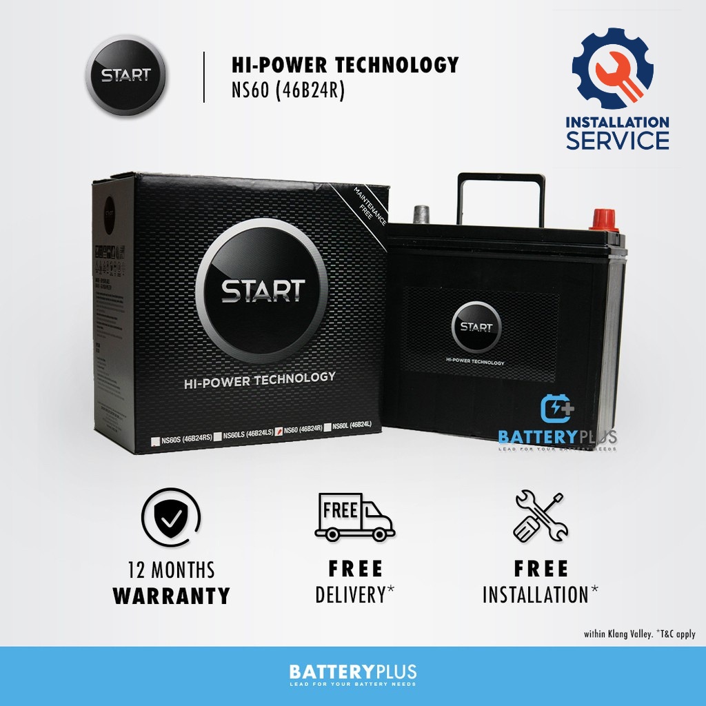 [ Installation Provided ] NS60S | NS60LS | NS60 | NS60L | 46B24 Century Start MF Car Battery ...