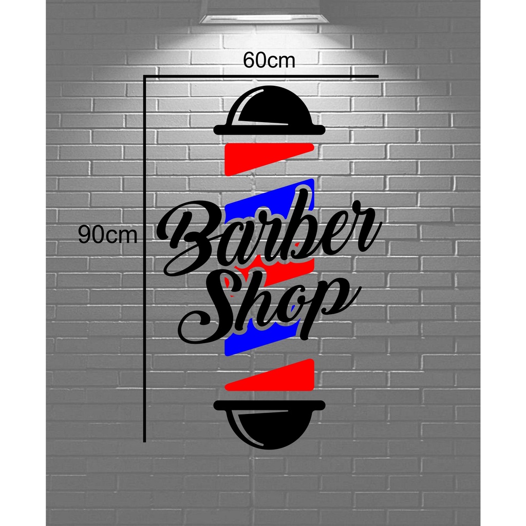 Sticker Glass Wall Sticker Barbershop Barber Barber Cutting Indoor ...