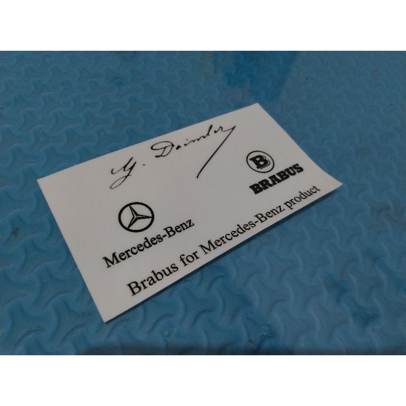 BRABUS STICKER FOR MERCEDES BENZ PRODUCT INSIDE STICK | Shopee Malaysia