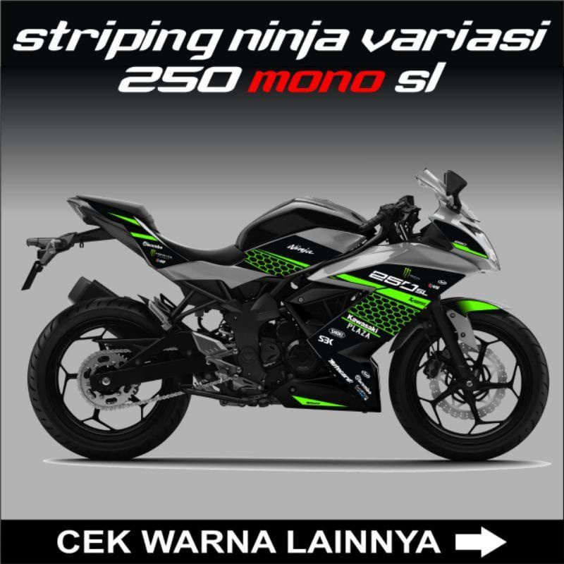 Sticker Ninja 250 Mono SL/Sticker Motorcycle Kawasaki Ninja Rr 250 Mono ...