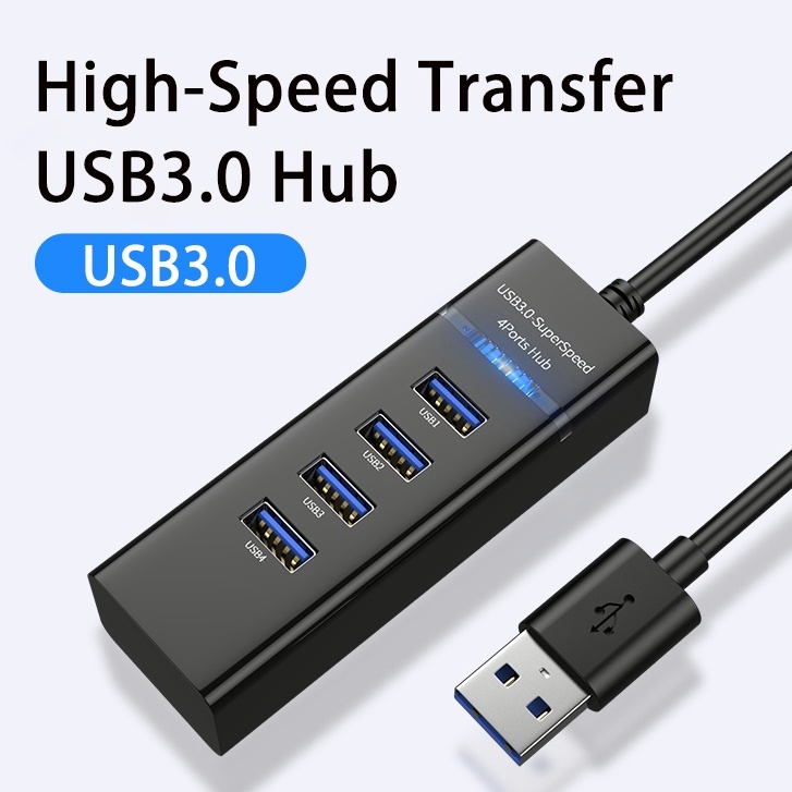 Multi USB Hub 3.0 Extension Cable Splitter Port Hub Extender 4 Port ...