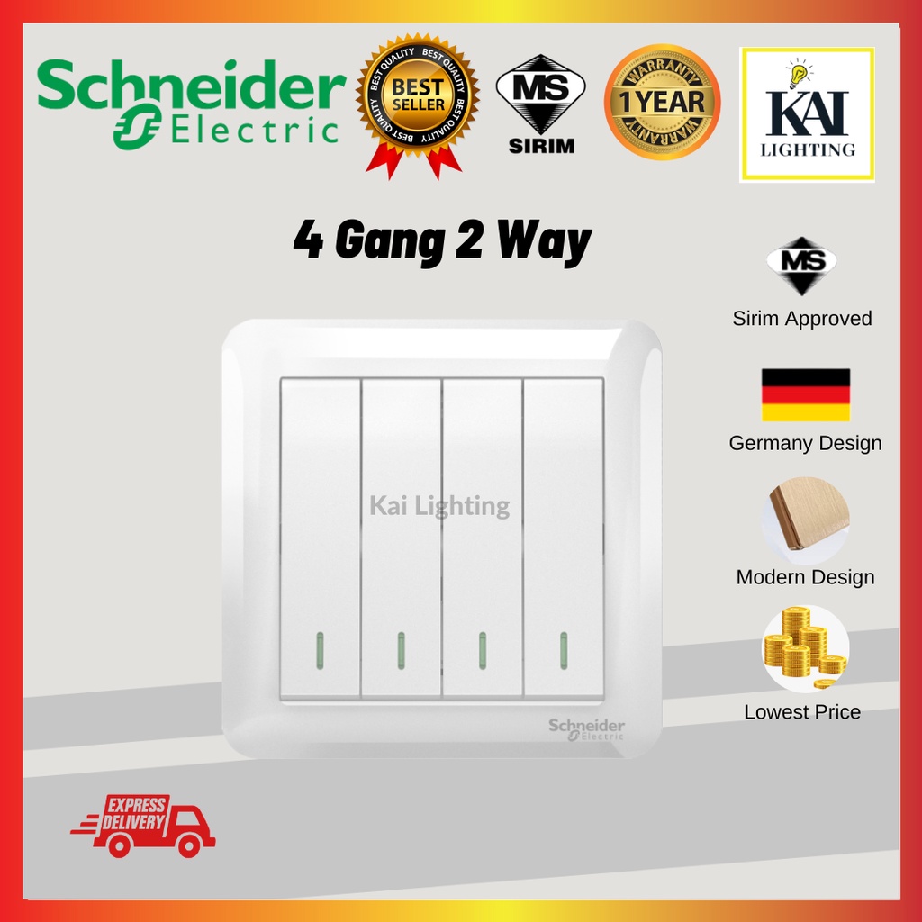 Schneider Electric Affle Plus Series Switches With Fluorescent Locator ...
