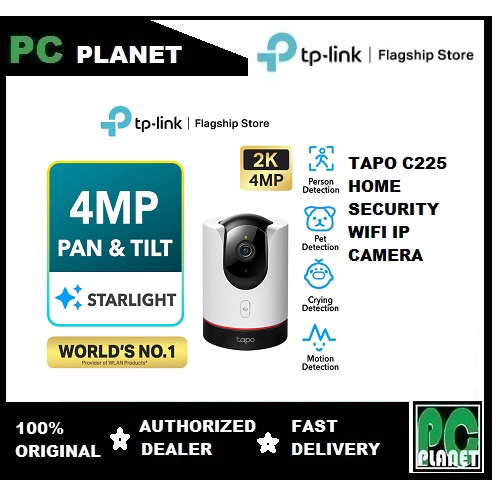 TP-LINK Tapo C225 Pan/Tilt AI Home Security Wi-Fi Camera | Shopee Malaysia