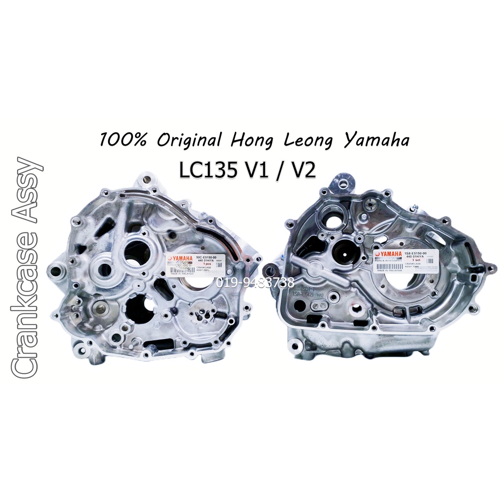 100% Original HLY Crankcase Engine Cover Yamaha LC135 V1 V2 4S 5S LC ...