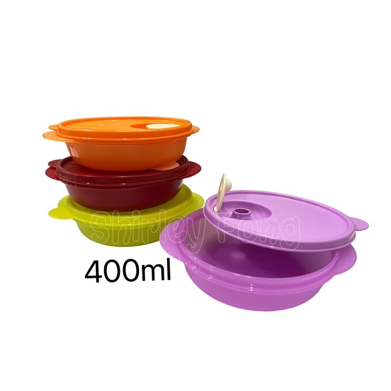 Tupperware Crystal wave Lunch Bowl 400ml (4pcs) | Shopee Malaysia