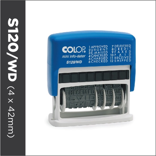 SAME DAY POS * Rubber Stamp * COLOP Self Inking Stamp Mini Dater S120 | S120WD | S126 | Shopee ...