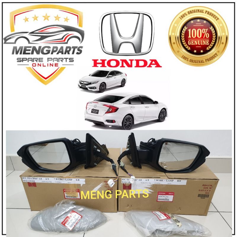ORIGINAL HONDA CIVIC FC TEA 2016Y-2020Y SIDE MIRROR *7 WIRE* USE LAMP ...