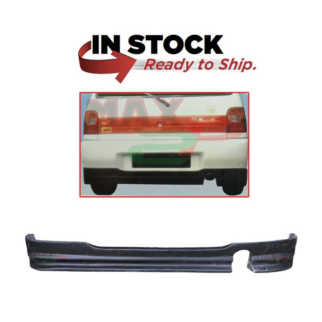 Perodua Kancil Rear Back Skirt Model 660 Sporty Style Lower Lip Spoiler ...