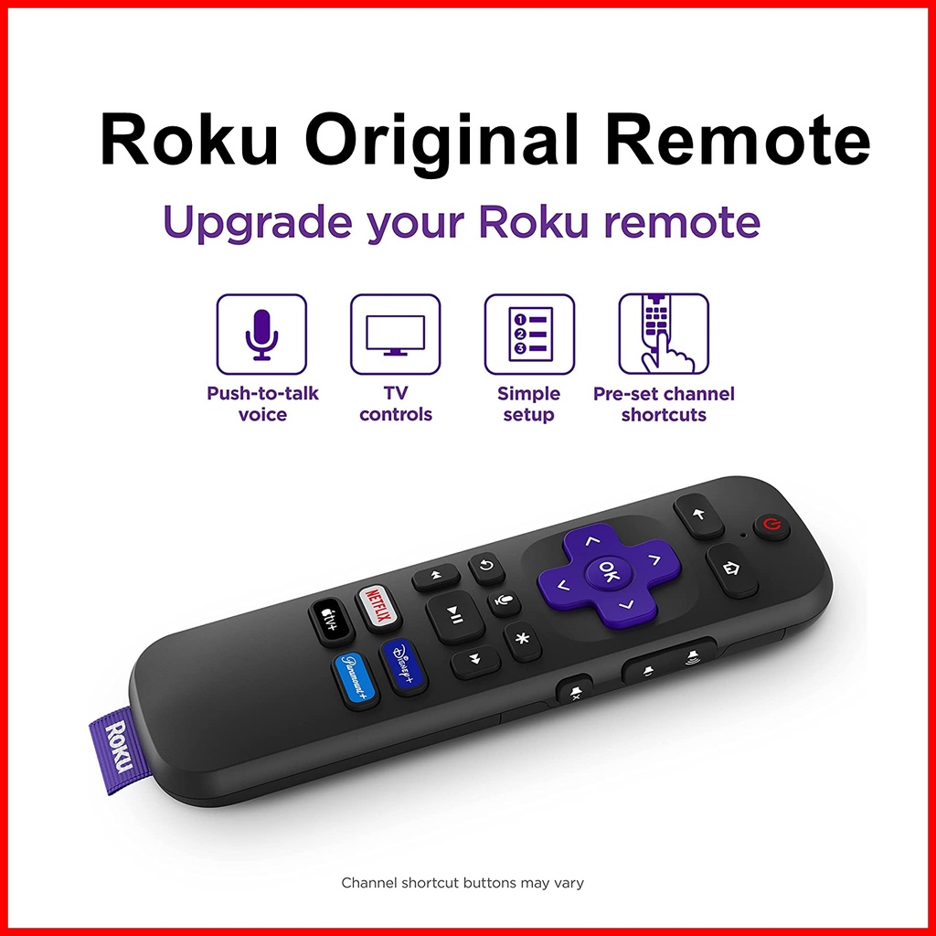 Alat Kawalan Jauh Roku Remote | Roku Voice Remote | Shopee Malaysia