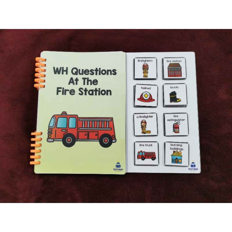 WH Questions At The Fire Station Interactive Early Learning Activity ...