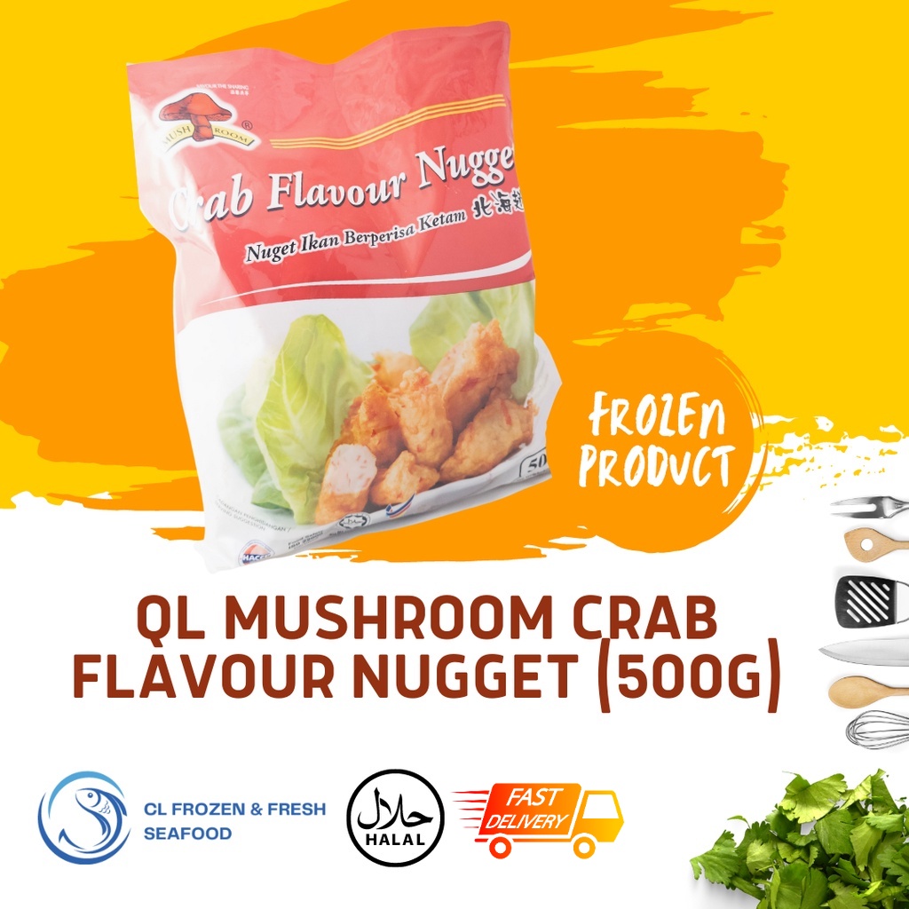 Mushroom Halal Crab Flavour Nugget / Nugget Ketam (500g) | Frozen Food ...