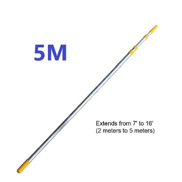 Heavy Duty 4M/5M Adjustable Aluminium Extension Pole/Batang Panjang Cat ...