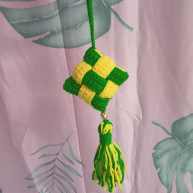 [EDISI RAYA] KETUPAT KEYCHAIN / HANGING CAR CROCHET | Shopee Malaysia