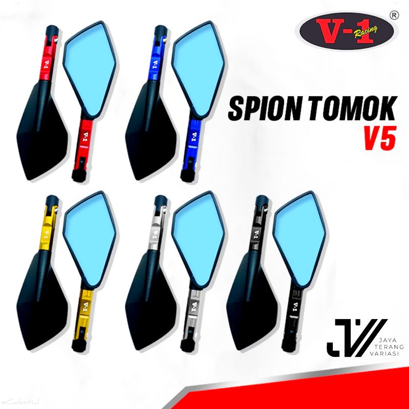 Cnc BIG GLASS V5 TOMOK MIRROR ||Nmax, AEROX, LEXI, PCX, VARIO | Shopee ...