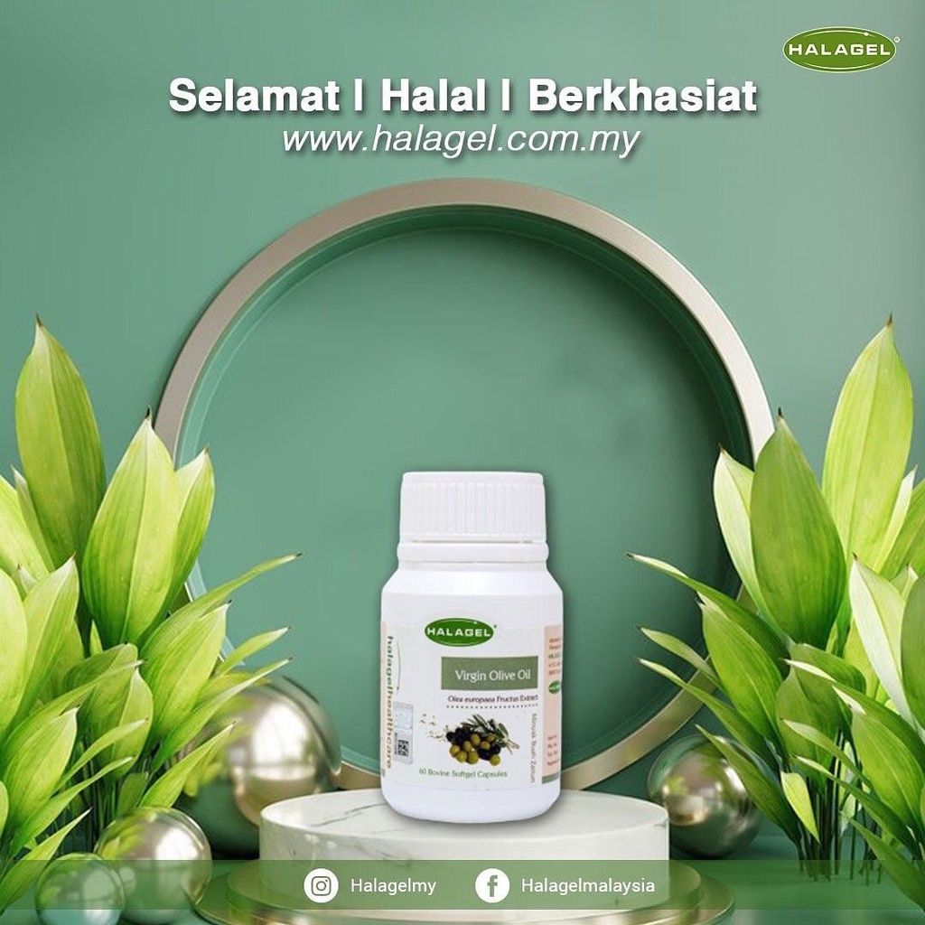 Halagel Softgel Virgin Olive Oil 60 pcs [FREE GIFT] | Shopee Malaysia