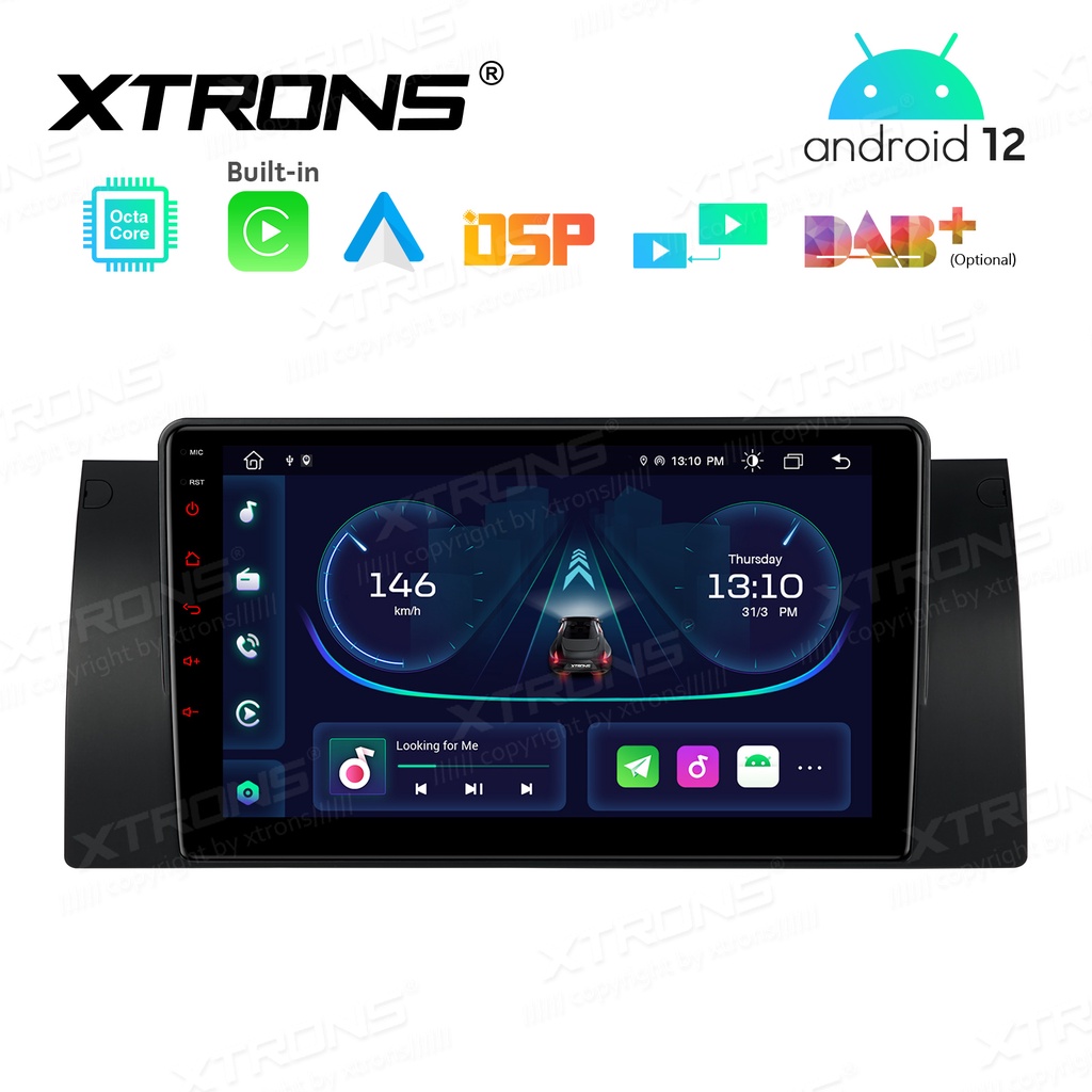 XTRONS 9" BMW X5 E53 E38 Car Android Player 8Core Android 12 Built-in ...