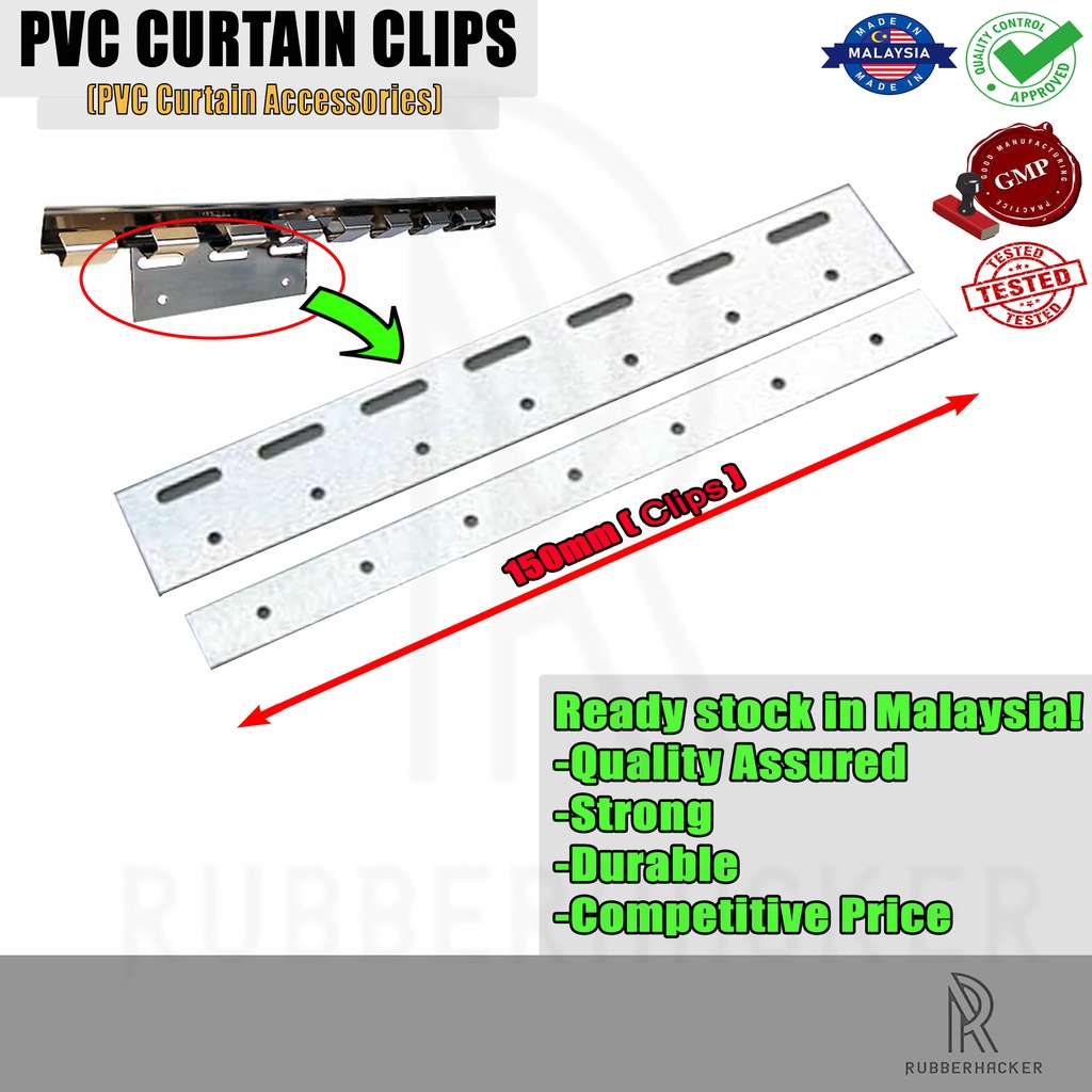 PVC Curtain Clips 150mm(L) Door Strip, Industrial PVC Curtain, Cooling ...