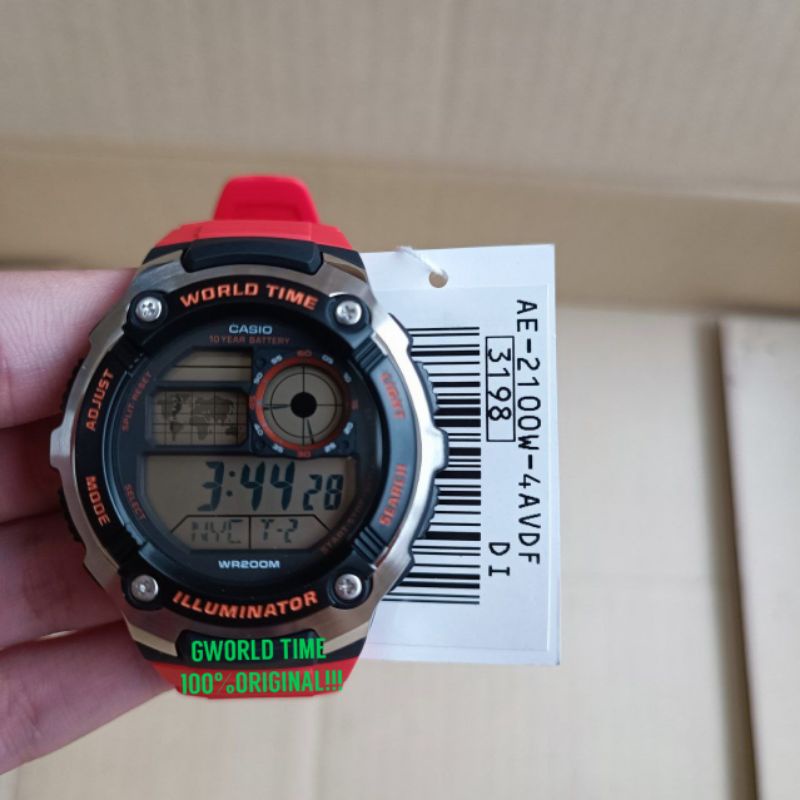 CASIO ORIGINAL AE-2100W-4A/AE-2100W-4AVDF/AE-2100W/AE2100W | Shopee Malaysia
