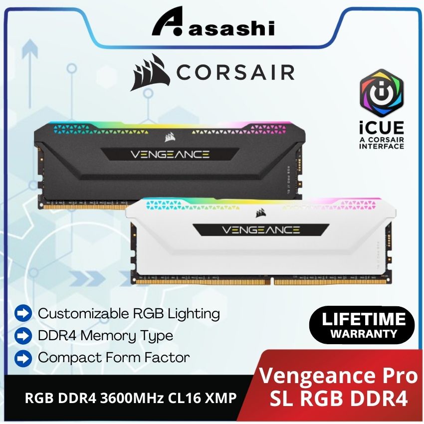 Corsair Vengeance Pro SL Black / White RGB DDR4 16GB / 32GB 3200MHz ...