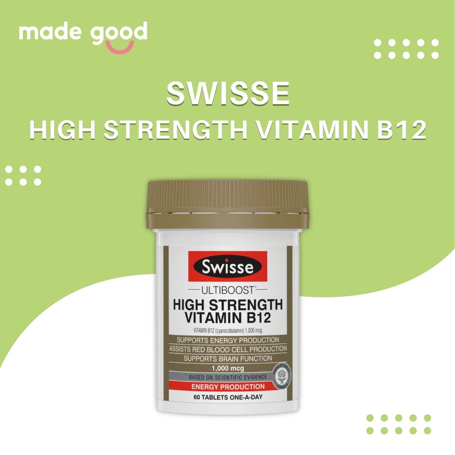 Swisse Ultiboost High Strength Vitamin B12 60 Tablets | Shopee Malaysia