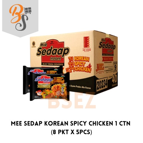 MEE SEDAP KOREAN SPICY CHICKEN 1 CTN (8 PKT X 5PCS) | Shopee Malaysia