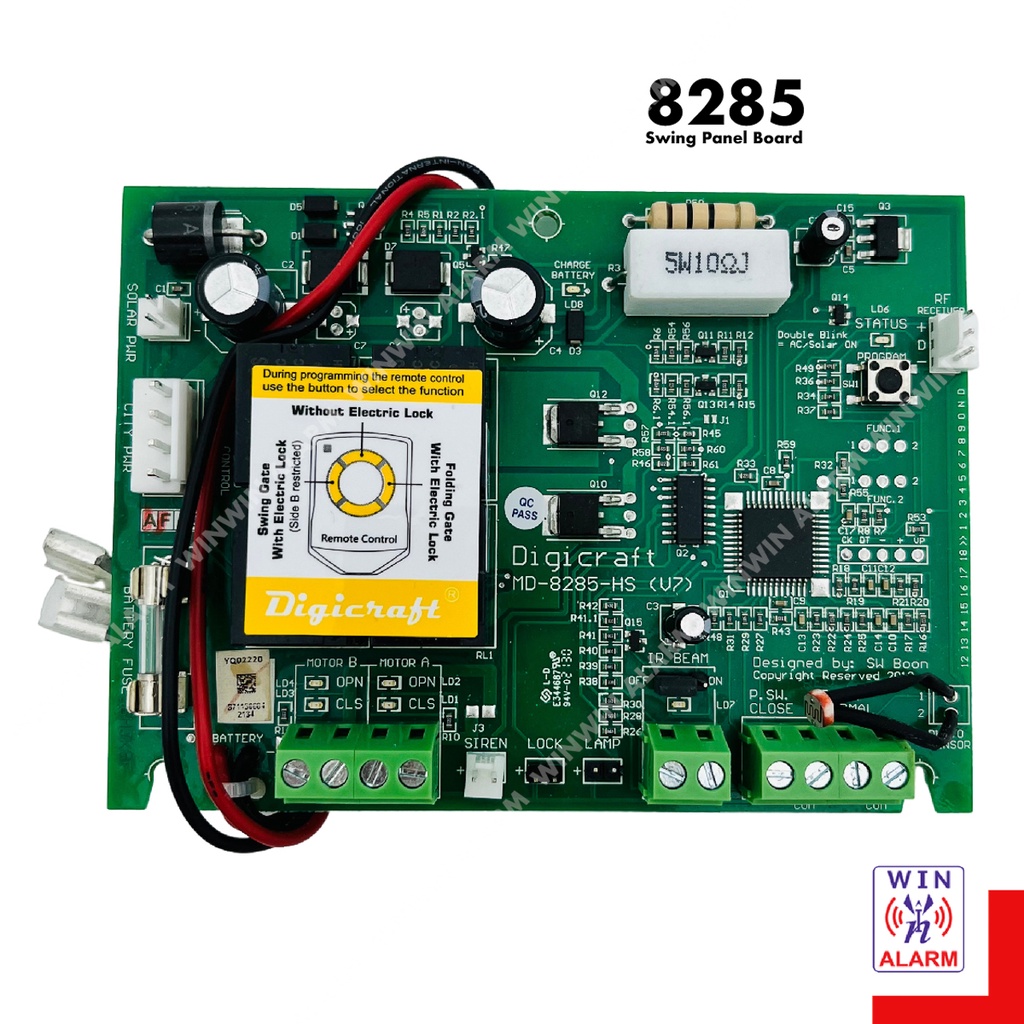 DCMOTO 925 autogate control panel 8285 ( B ) GFM 925 W/GFM925AL E0052 ...