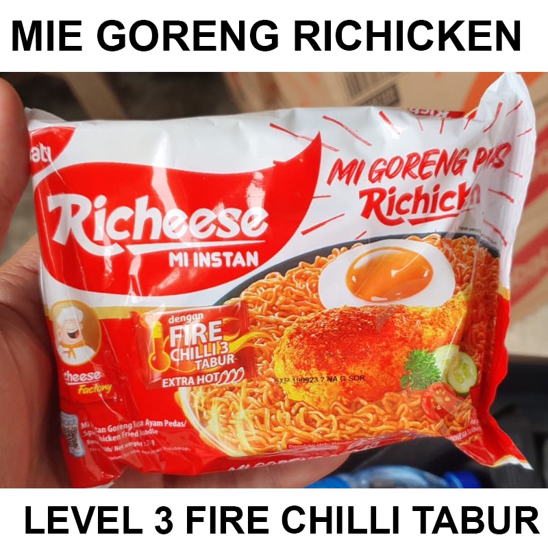 Richicken Spicy Fried Noodles - Richeese Chilli Fried Noodles Tabur ...