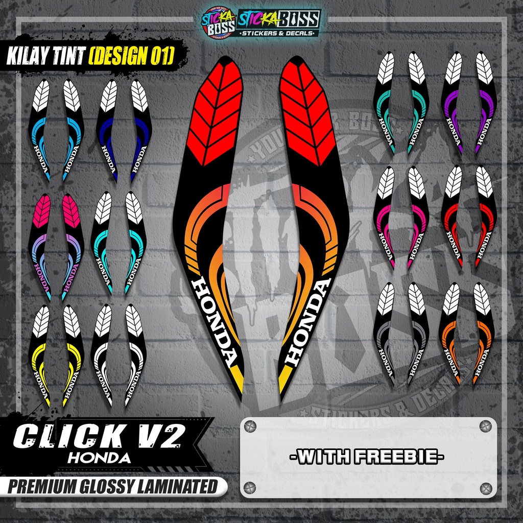Honda Click 125i/150i V2 Kilay Tint (Design 01) | Shopee Malaysia